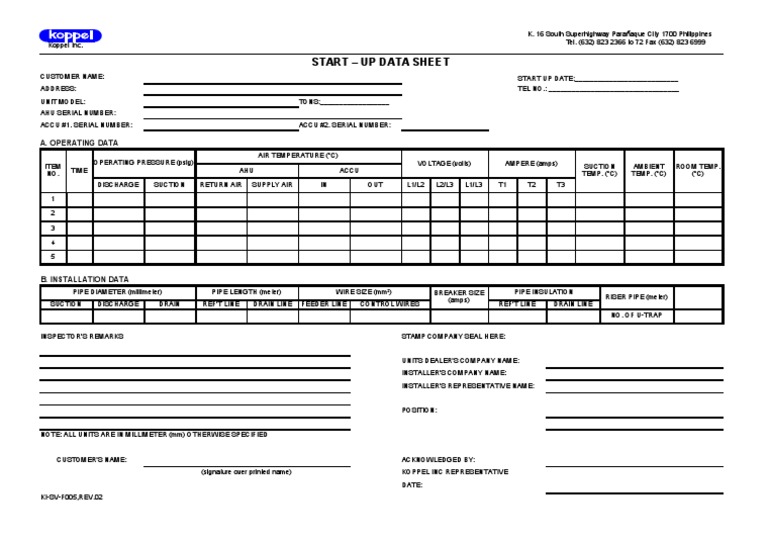 HVAC Installation Checklist | PDF | Electrical Components | Electrical ...
