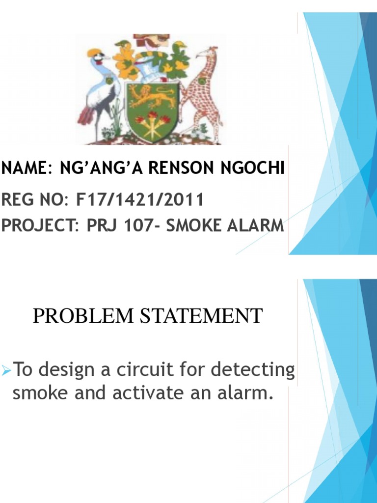 Smoke Alarm - Presentation | PDF | Light Emitting Diode | Equipment