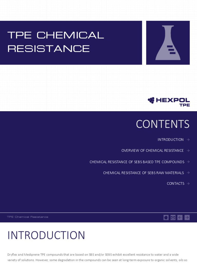 Tpe Chemical Resistance | PDF | Chlorine | Ethanol
