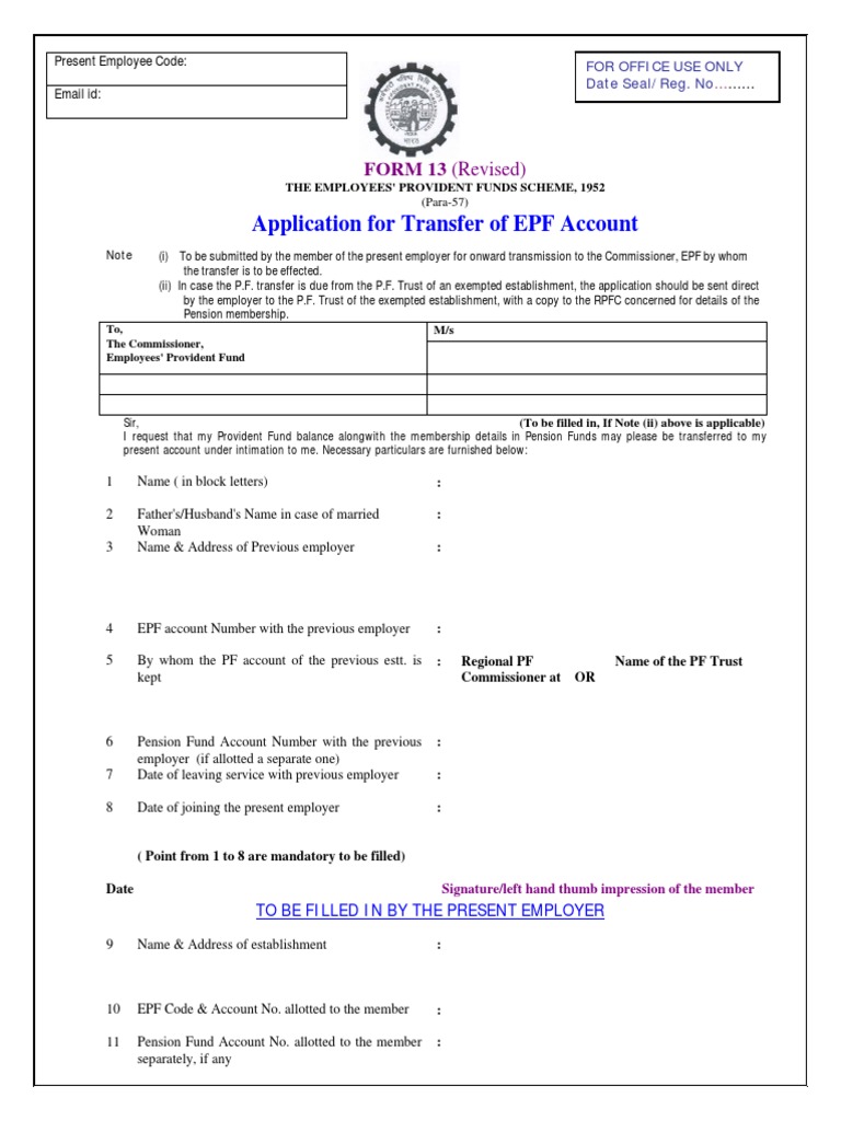 Transfer Form 13 PDF | PDF | Financial Services | Payments