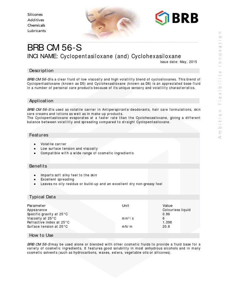 Brb Cm 56 S Pdf Cosmetics Silicone