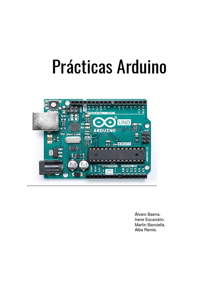 Prácticas Arduino | PDF | Arduino | Diodo emisor de luz