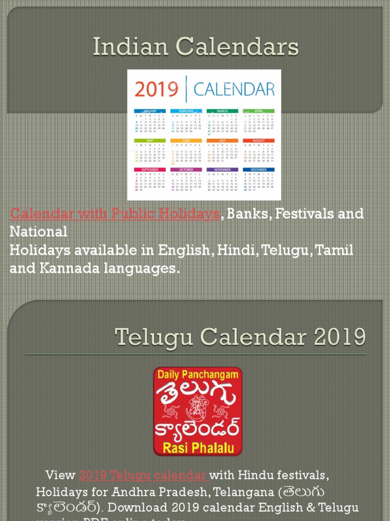 Indian Calendars | PDF | South India