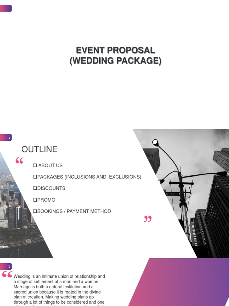 Event Proposal - Wedding - Final | PDF | Bridesmaid | Wedding