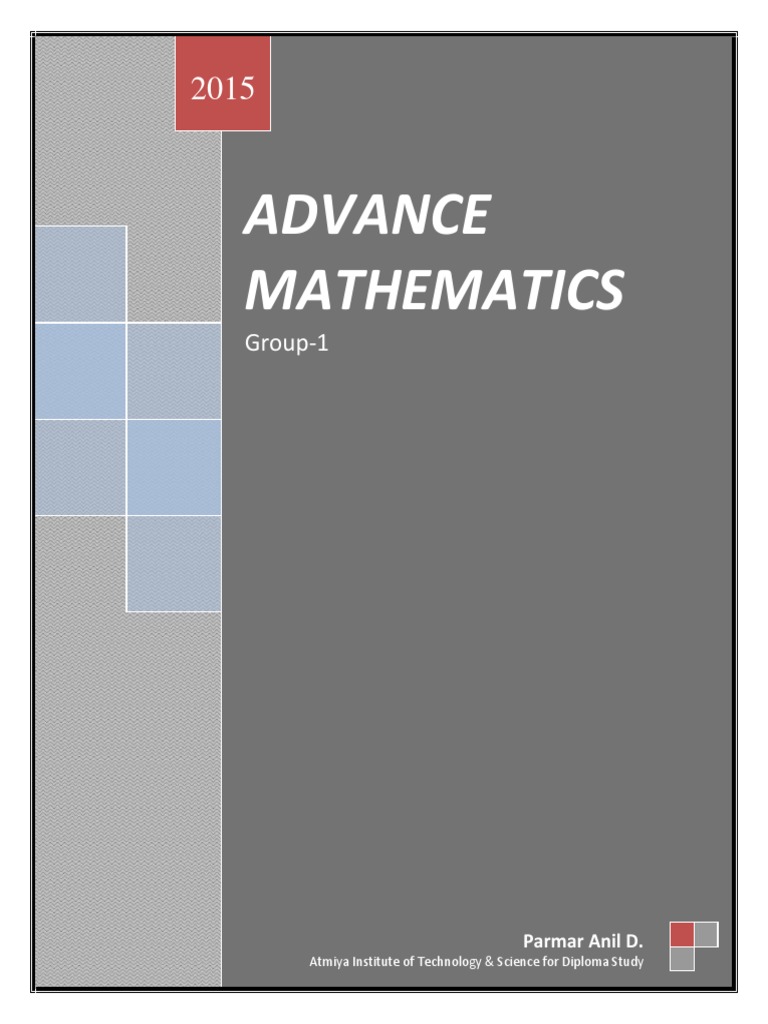 Advance Mathematics - 1 PDF | PDF | Function (Mathematics) | Algebra
