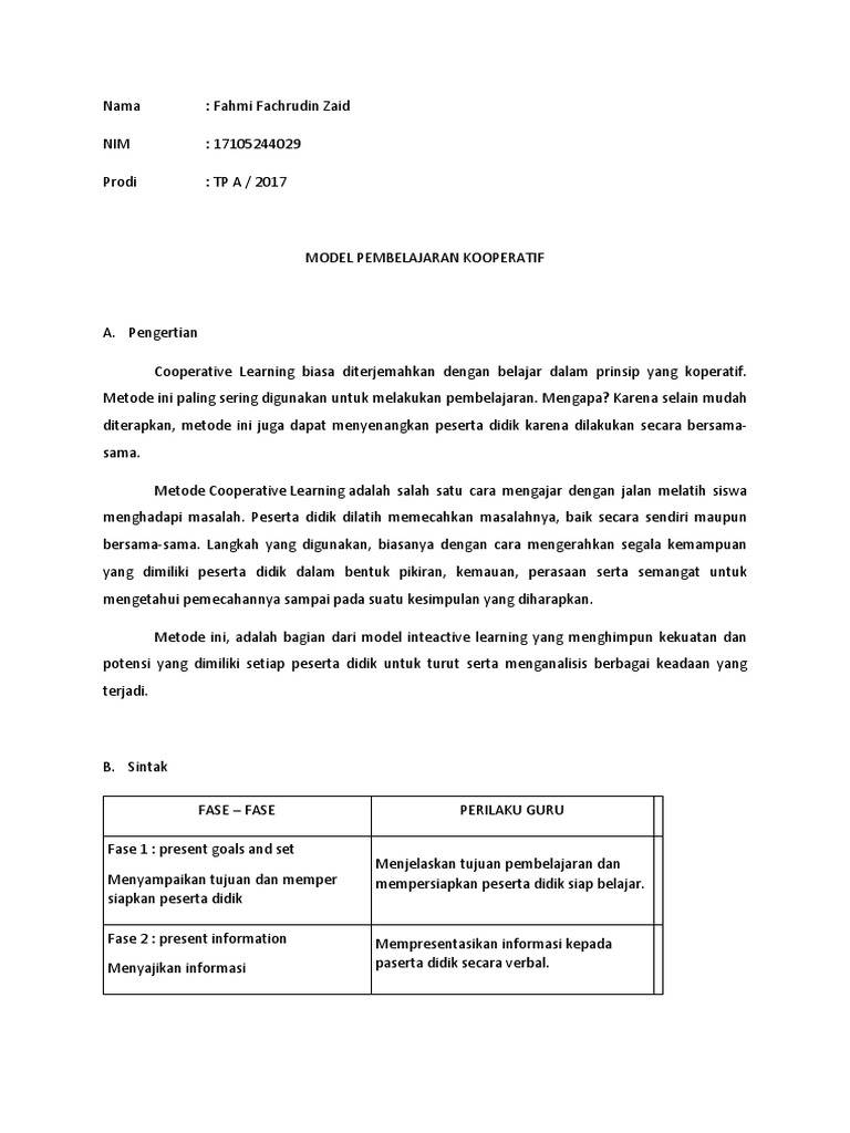 Pembelajaran Kooperatif Bangun Ruang | PDF