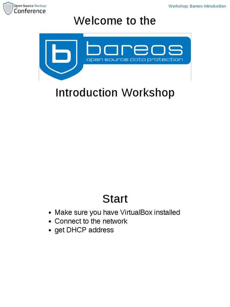 Bareos | PDF | Backup | Computer Network