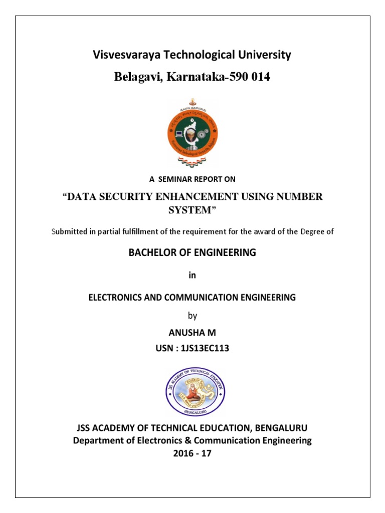 Visvesvaraya Technological University Belagavi, Karnataka-590 014 | PDF ...