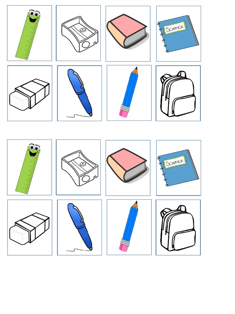 Schoolobjects Bingo | PDF