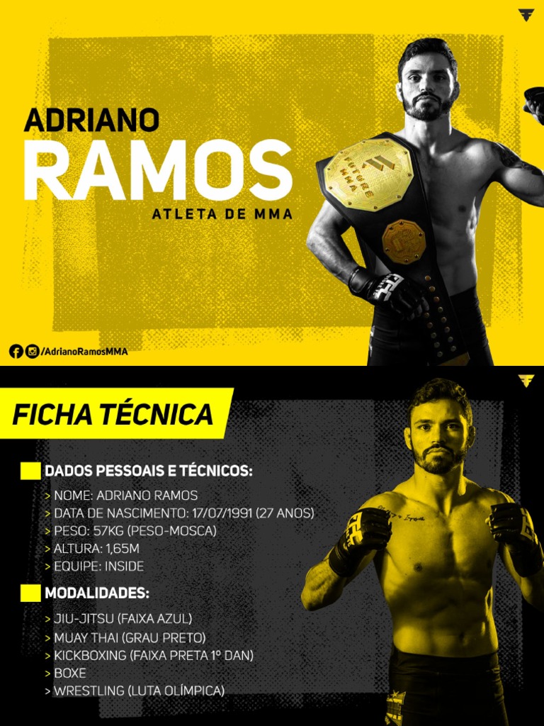 Projeto de Patrocínio - Adriano Ramos (Atleta de MMA) | PDF