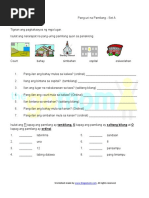 Mga Pang Ugnay Worksheet | PDF