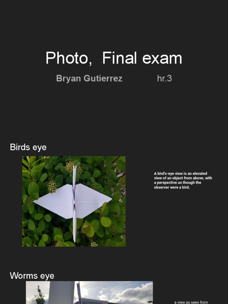 Photo Final Exam | PDF