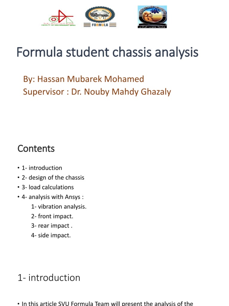 Formula Student Chassis Analysis PDF | PDF