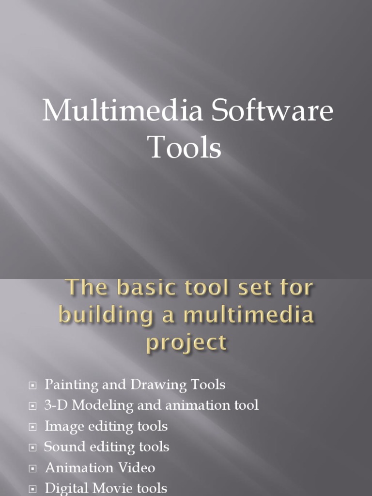 Multimedia Tools | Download Free PDF | Adobe Photoshop | 3 D Modeling