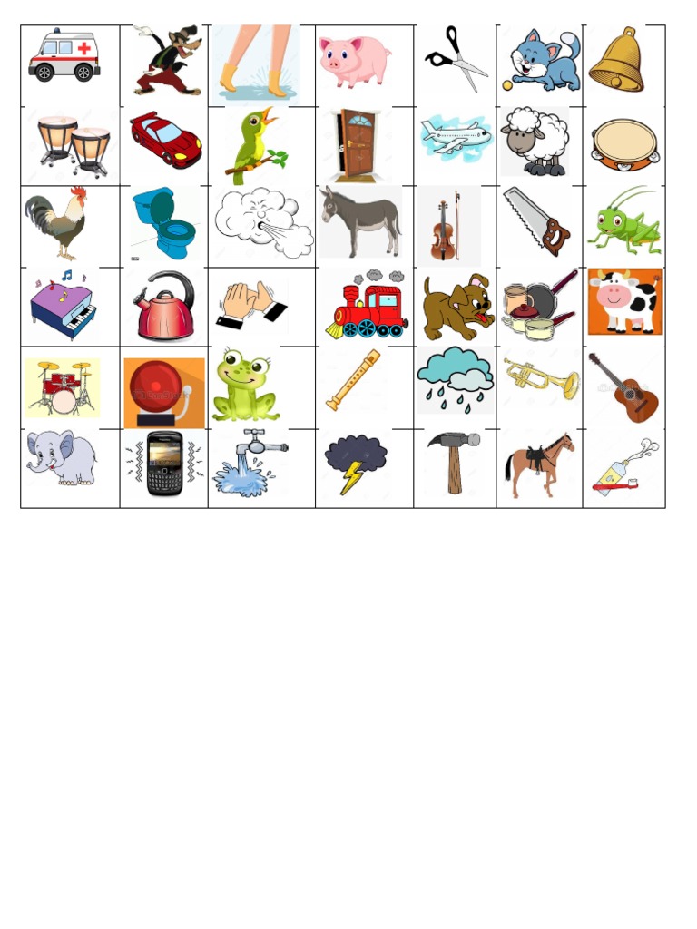 Carta Loteria de Sonidos | PDF