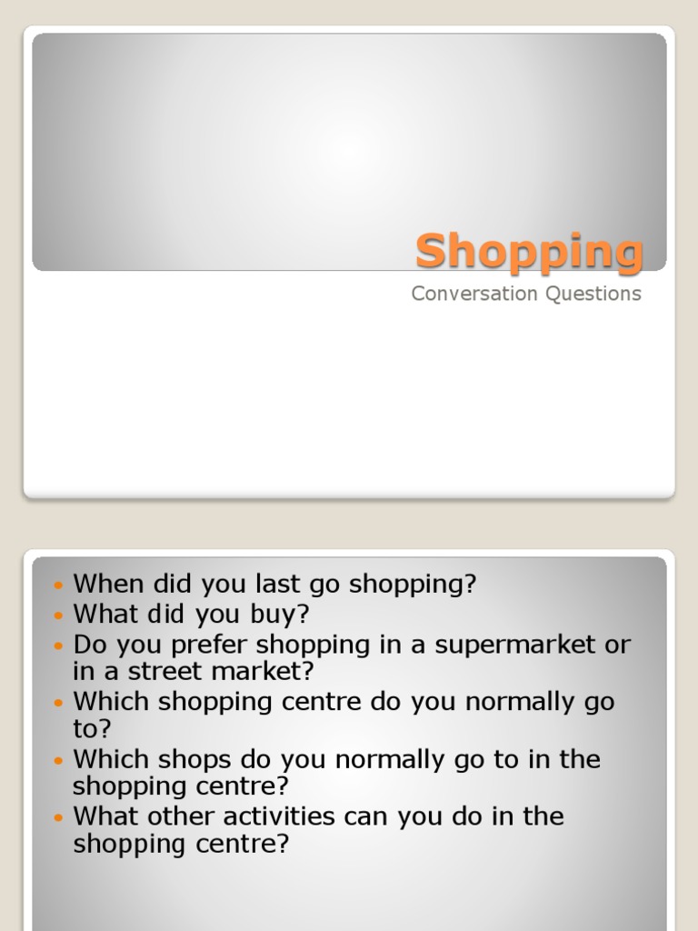 Shopping Conversation | PDF | Supermarket | Trade