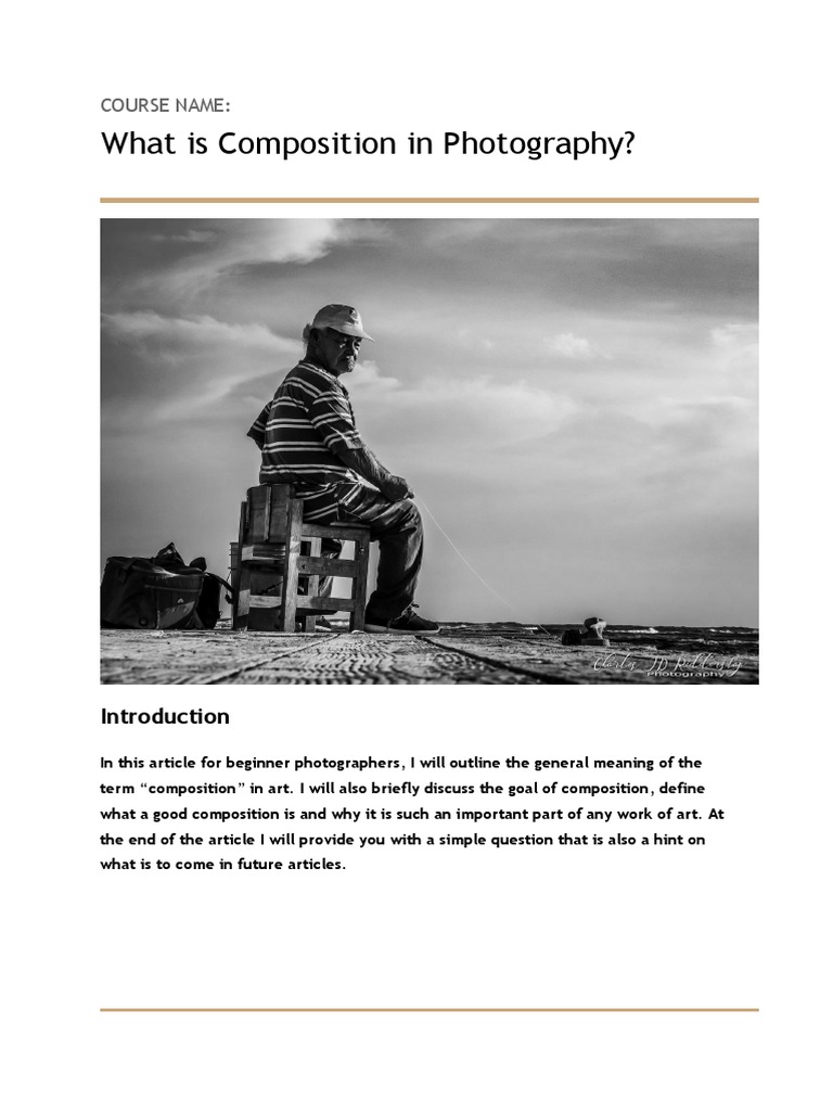 Photography Composition Basics | PDF | Composition (Visual Arts) | Vision
