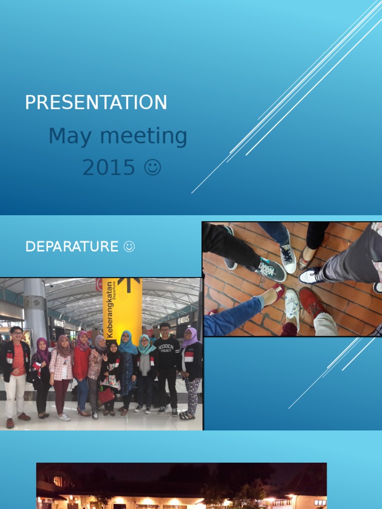 May 2015 Meeting Agenda: Departure, Parallel Sessions, and Plenary ...