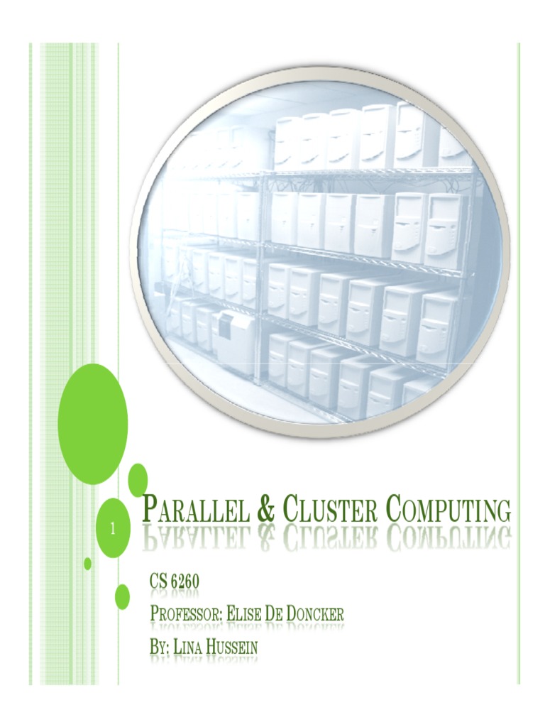 Parallel And Cluster Computing Pdf Computer Cluster Parallel Computing