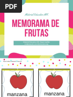 Memorama de Frutas Y Verduras | PDF