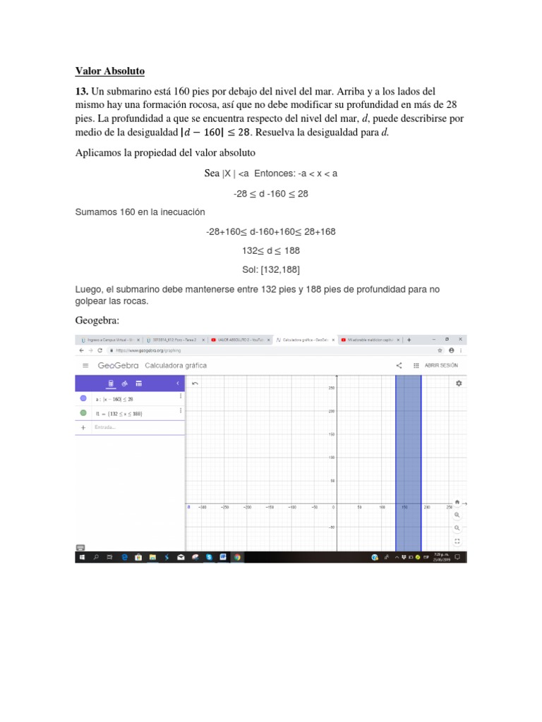 Valor Absoluto Ejercicio #13 | PDF