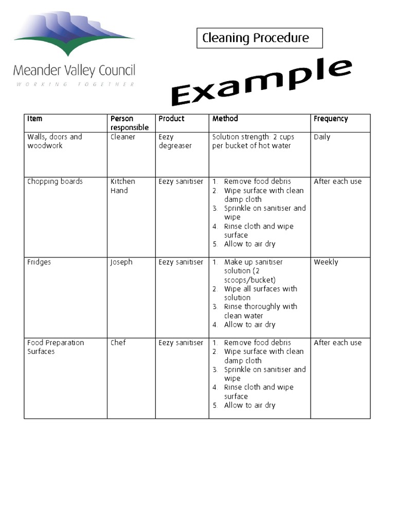 Cleaning Procedure | PDF