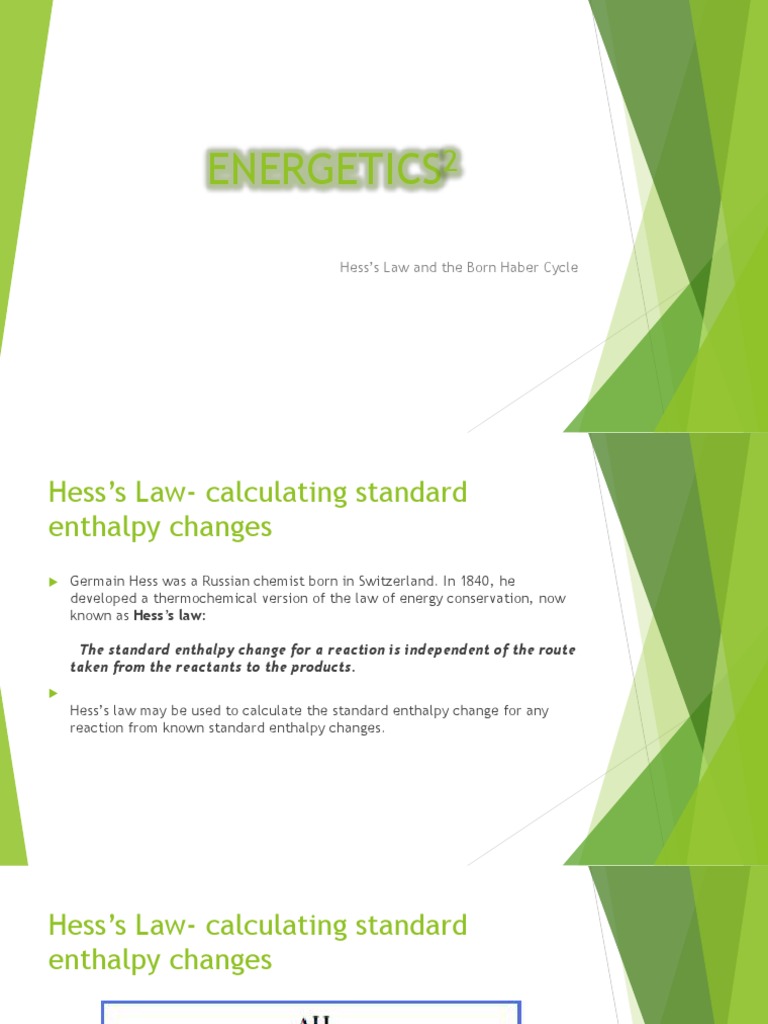 Hess's Law & Born-Haber Cycle Guide | PDF | Ion | Sodium