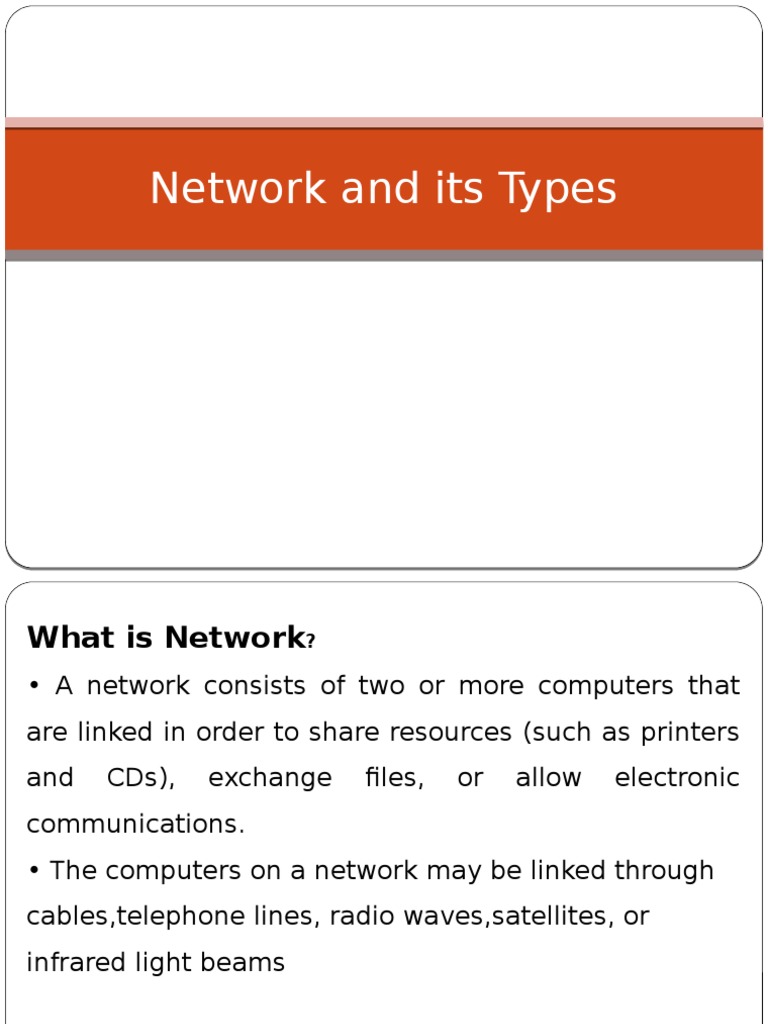 Network and Its Types | PDF | Local Area Network | Wide Area Network