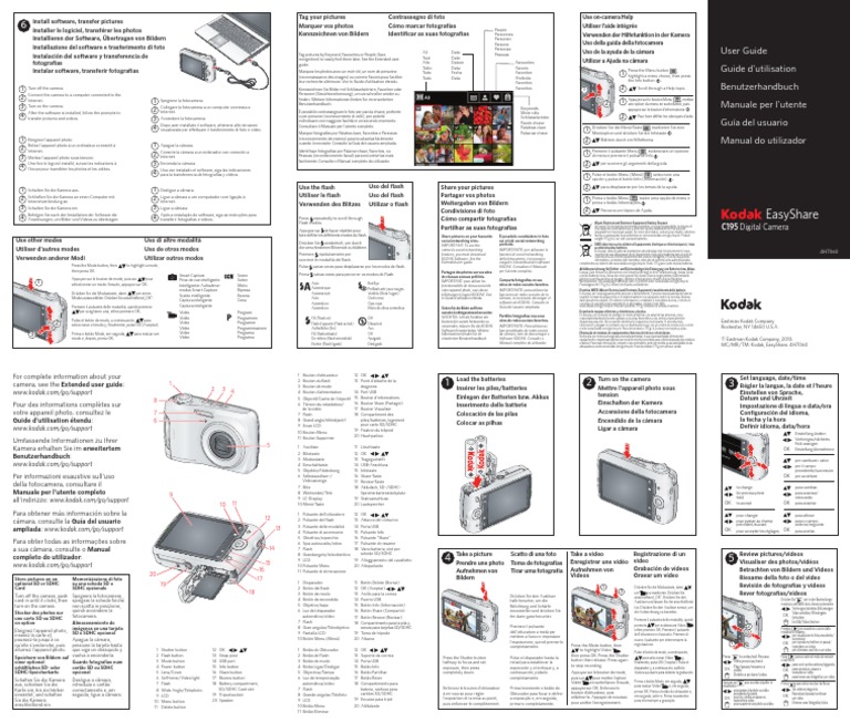 Easyshare: User Guide Guide D'Utilisation Benutzerhandbuch Manuale Per ...