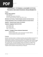 Emergency Shower Checklist | PDF
