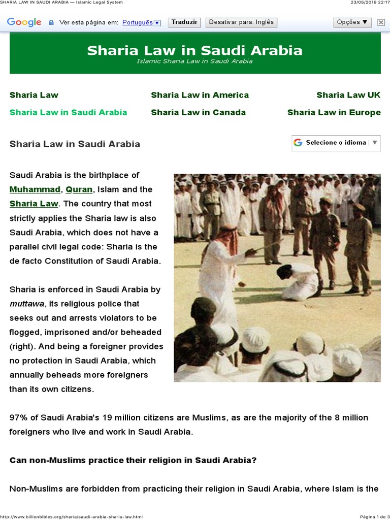 Sharia Law in Saudi Arabia | PDF | Sharia | Saudi Arabia