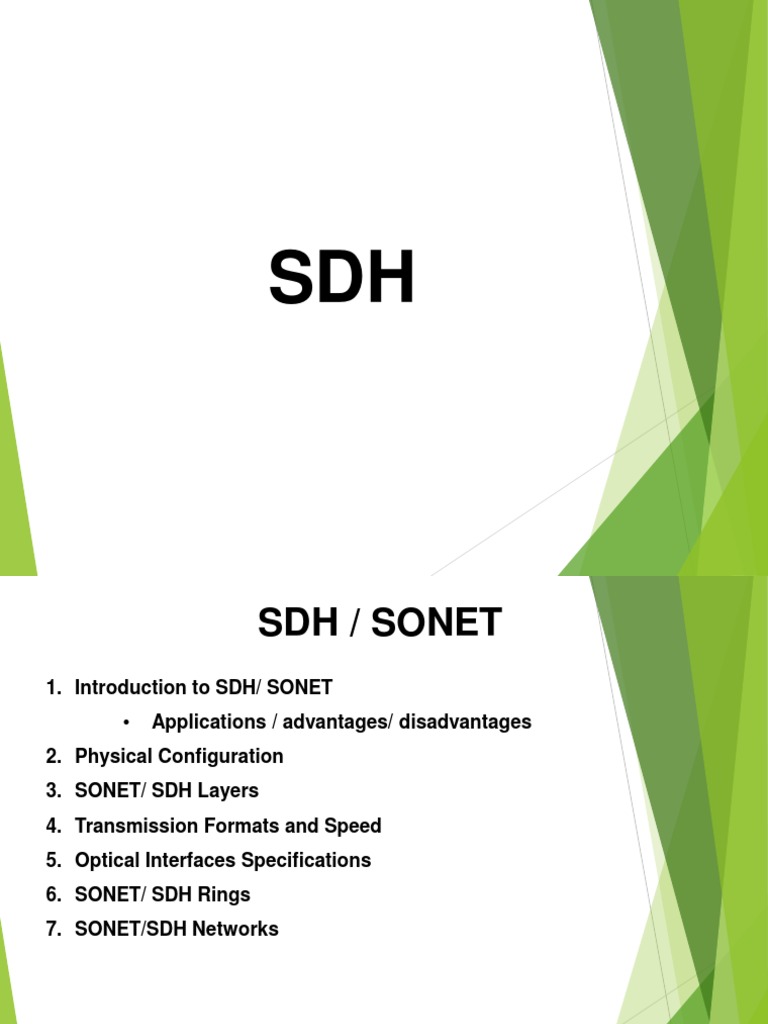 SDH PDF | PDF | Telecommunications Standards | Media Technology