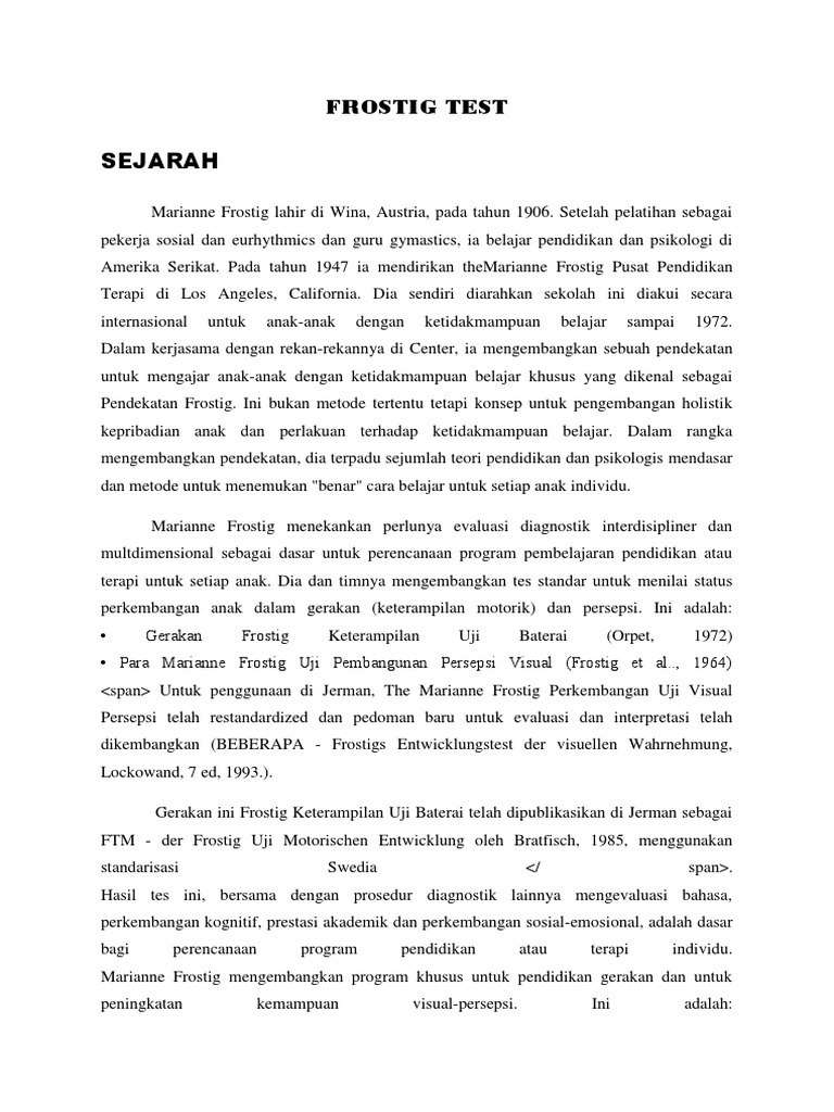 Dokumen - Tips - Frostig Test Dan Boehmn | PDF