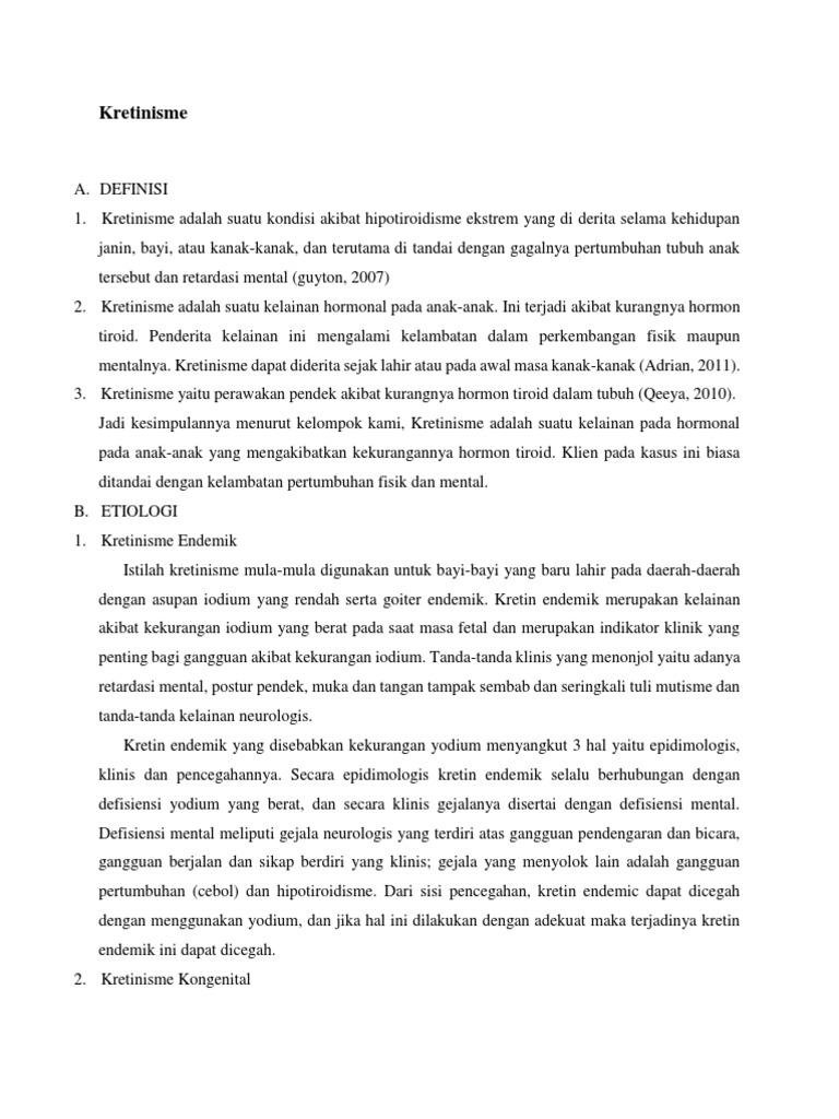 Kretinisme | PDF