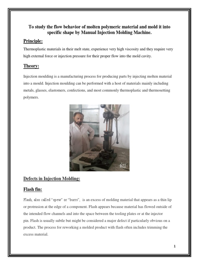 Manual Injection Molding | PDF | Procedural Knowledge | Materials