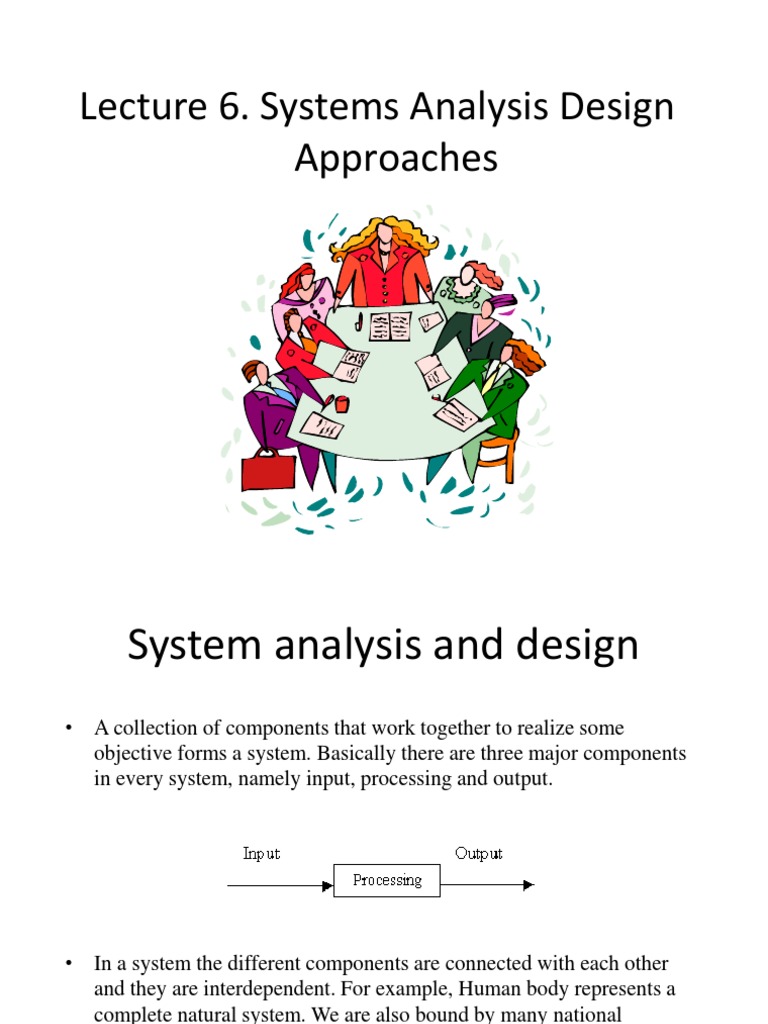 SAD Lec 6. Systems Analysis Design Approaches | PDF | Computer Program | Programming