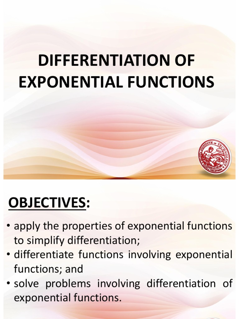 Differentiation of Exponential Functions: Formulas, Examples, and ...