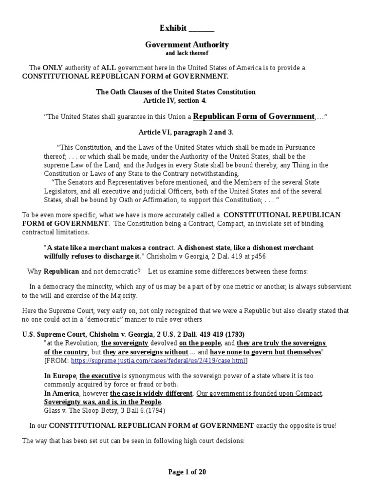 Government Authority 20pgs 2019-05-06 | PDF | United States ...