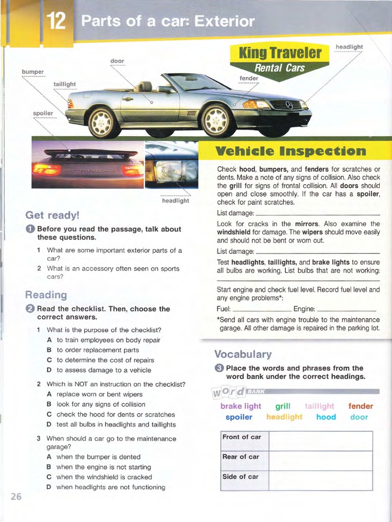 Vehicle Inspection Checklist: A Guide for Mechanics to Assess Damage to ...