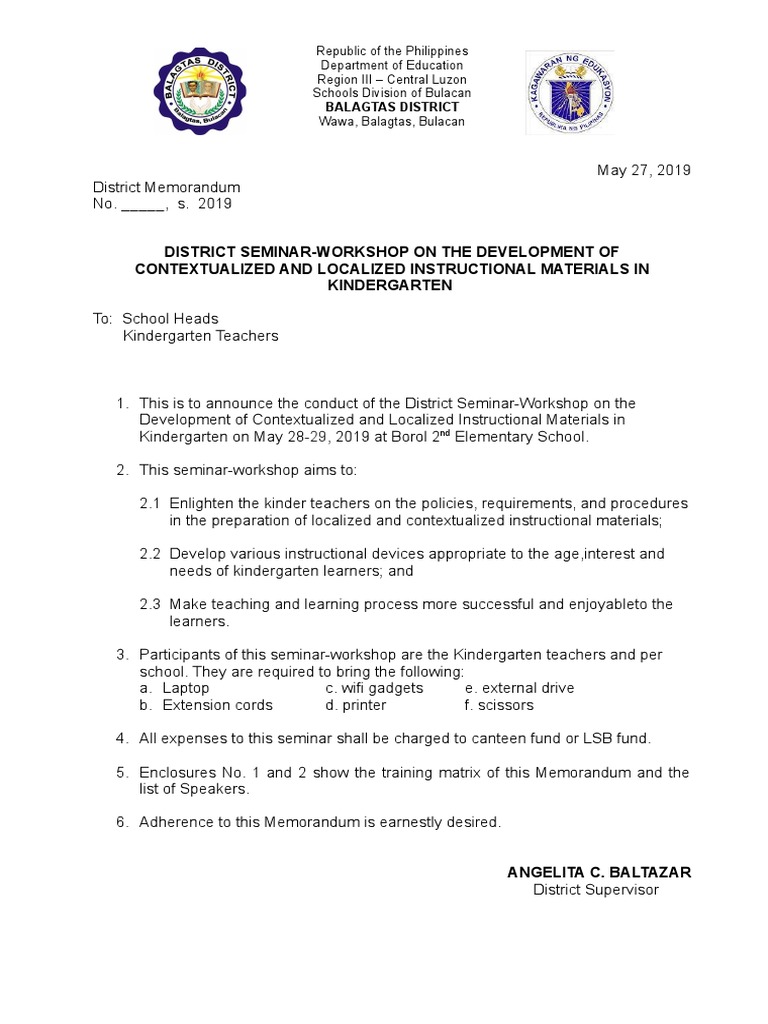 Memo | PDF | Behavior Modification | Learning