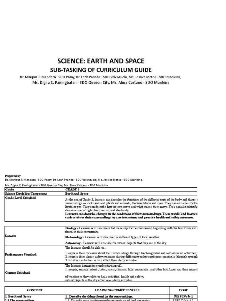 Earth and Space 1 | PDF | Soil | Earth