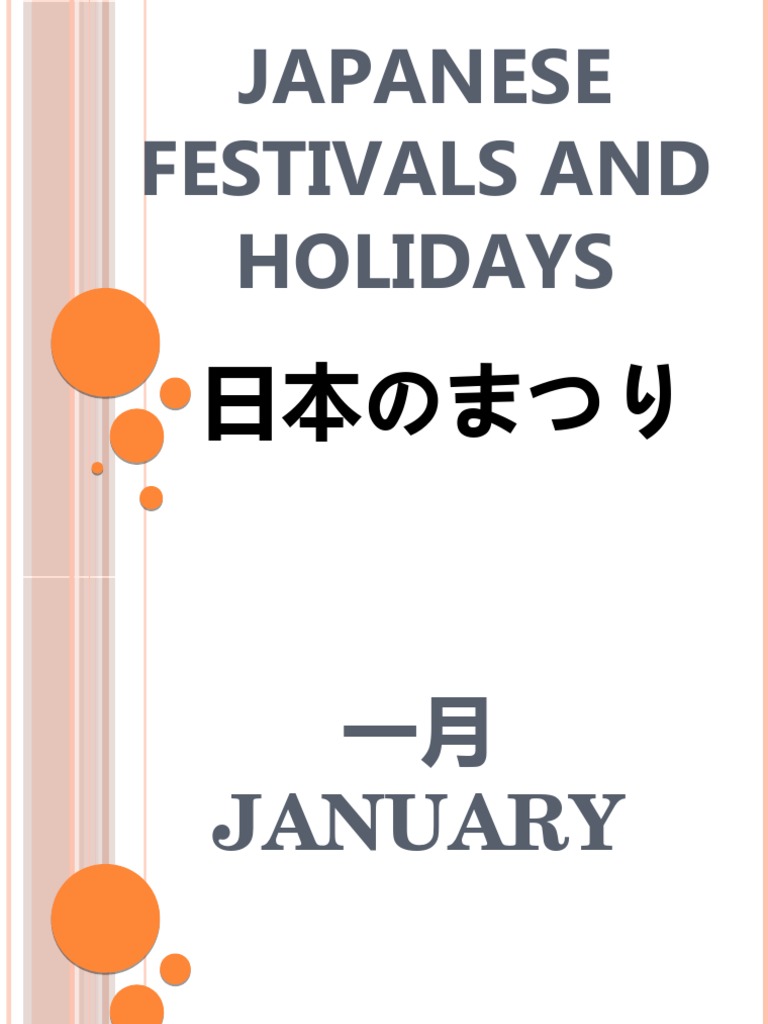 Japanese Festivals and Holidays | PDF | Japan | Observances