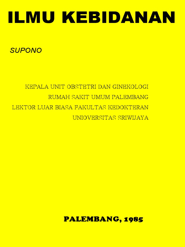 Ilmu Kebidanan Supono PDF | PDF