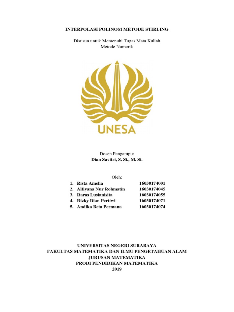 Metode Stirling Laporan | PDF
