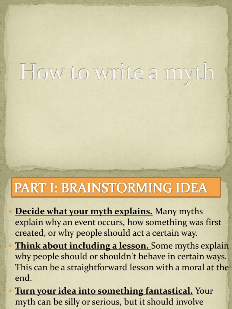 How To Write A Myth | PDF | Hero | Traditional Stories