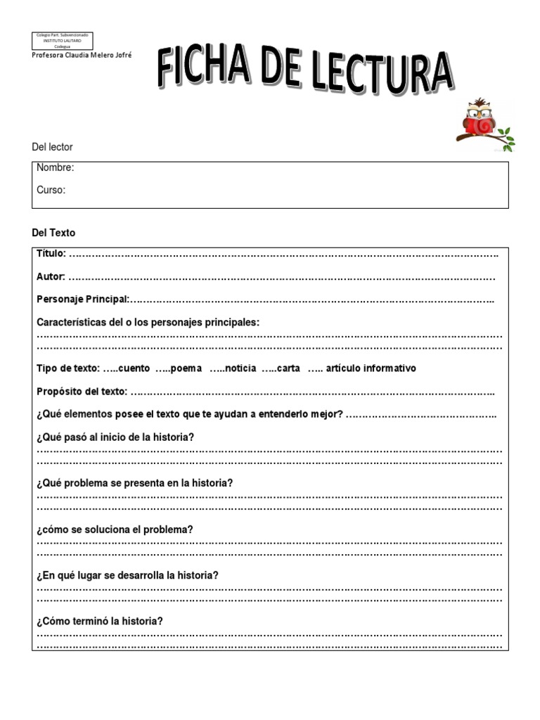 Ficha de Lectura | PDF