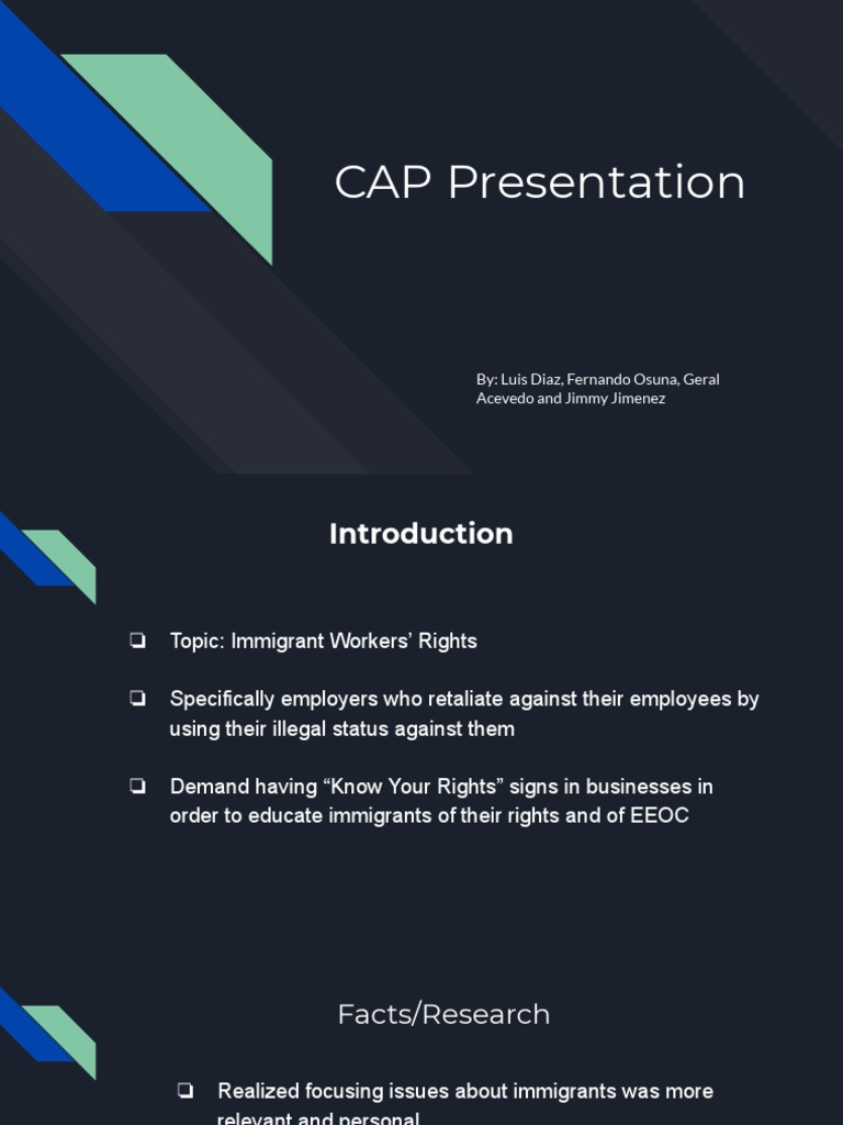 Cap Presentation | PDF