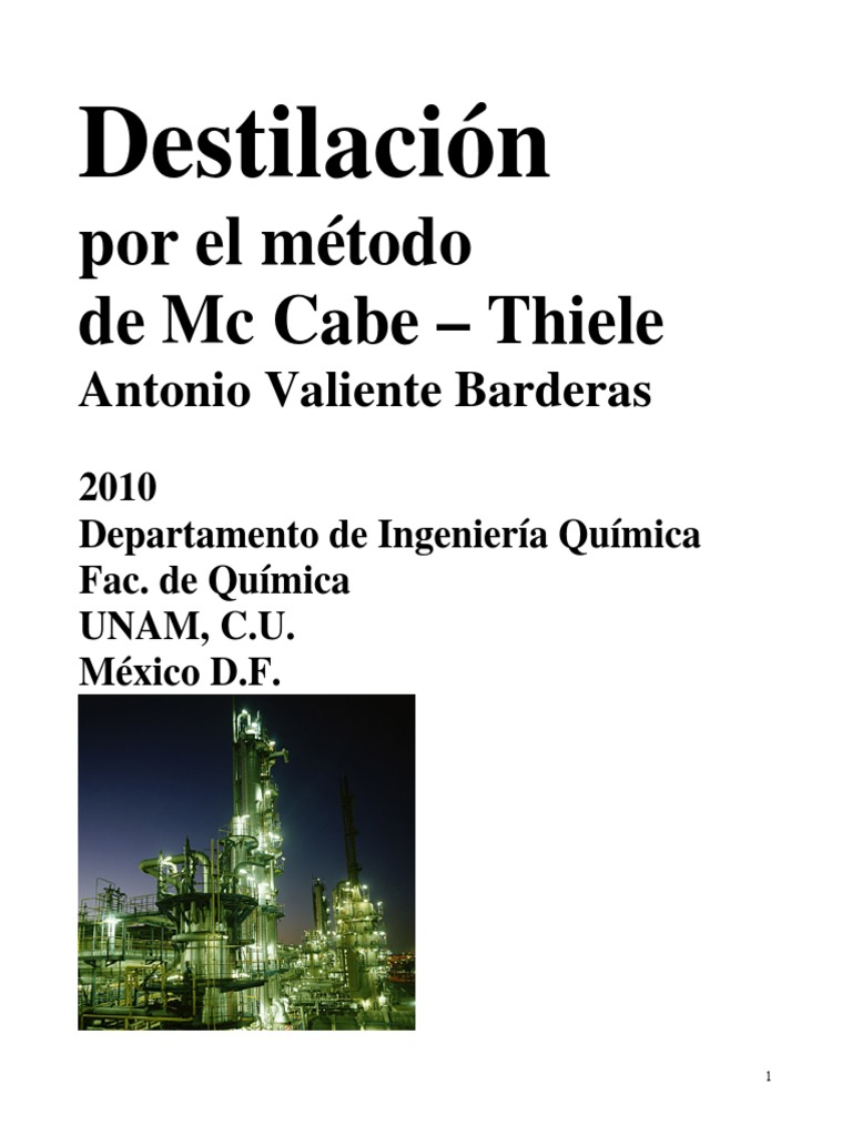 Destilación Por El Método de McCabe-Thiele | PDF
