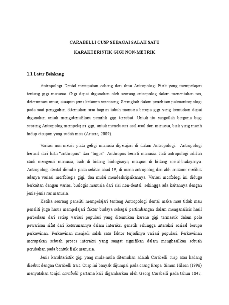 Carabelli Cusp | PDF