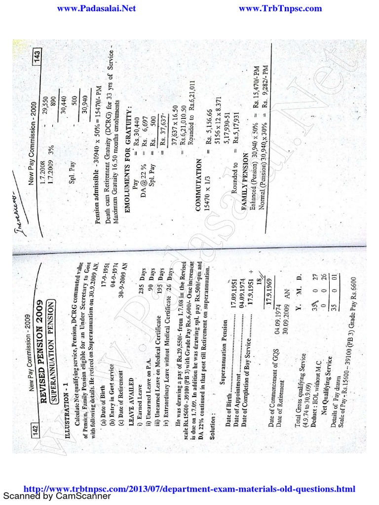 Departmental Exam Question Papers | PDF